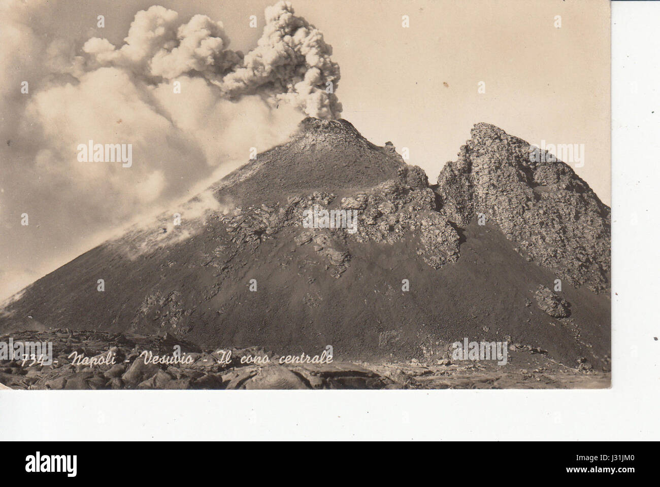 'Vesuvio - il cono centrale' (1940) is a depiction of Mount Vesuvius ...