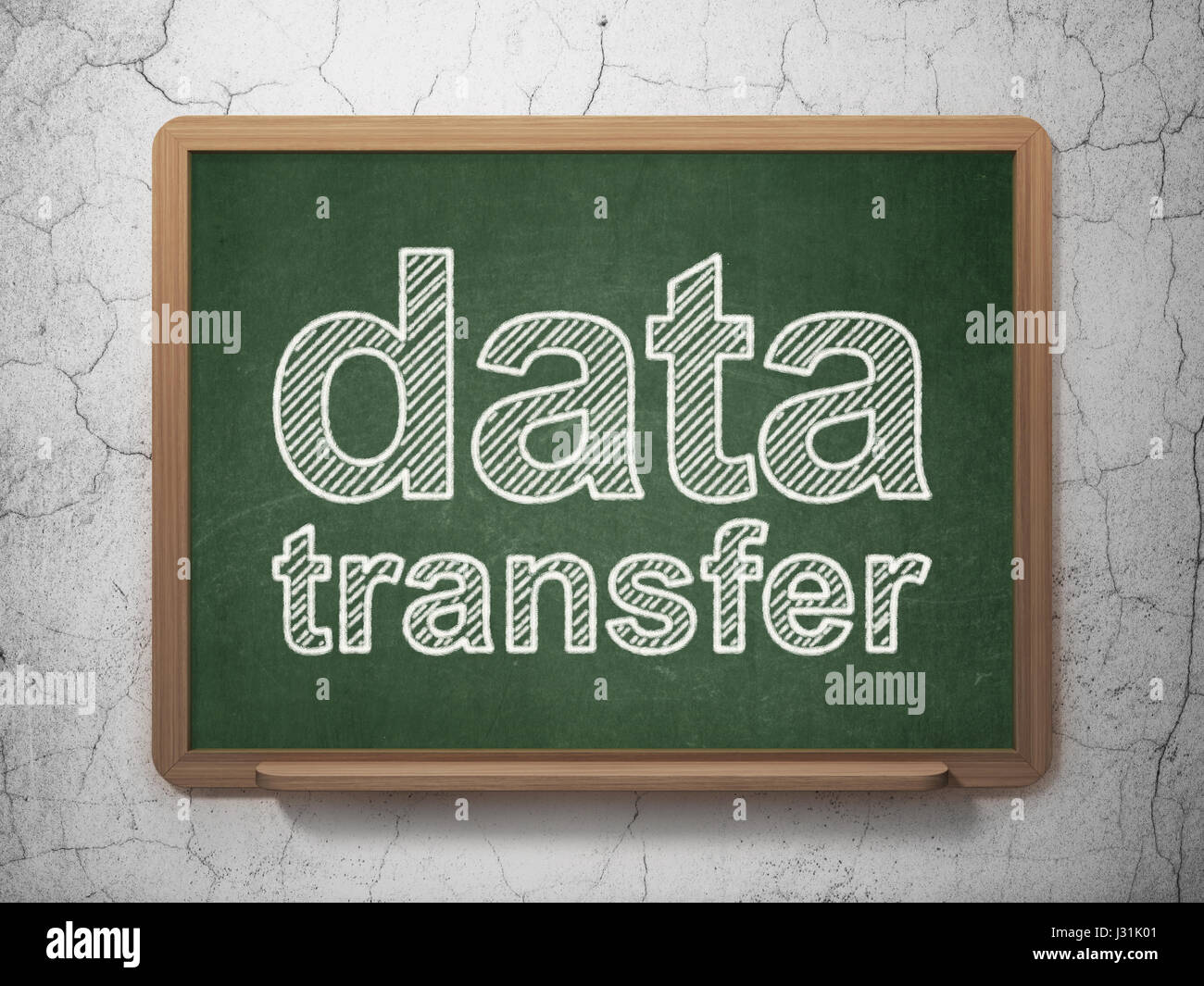 Data concept: Data Transfer on chalkboard background Stock Photo - Alamy