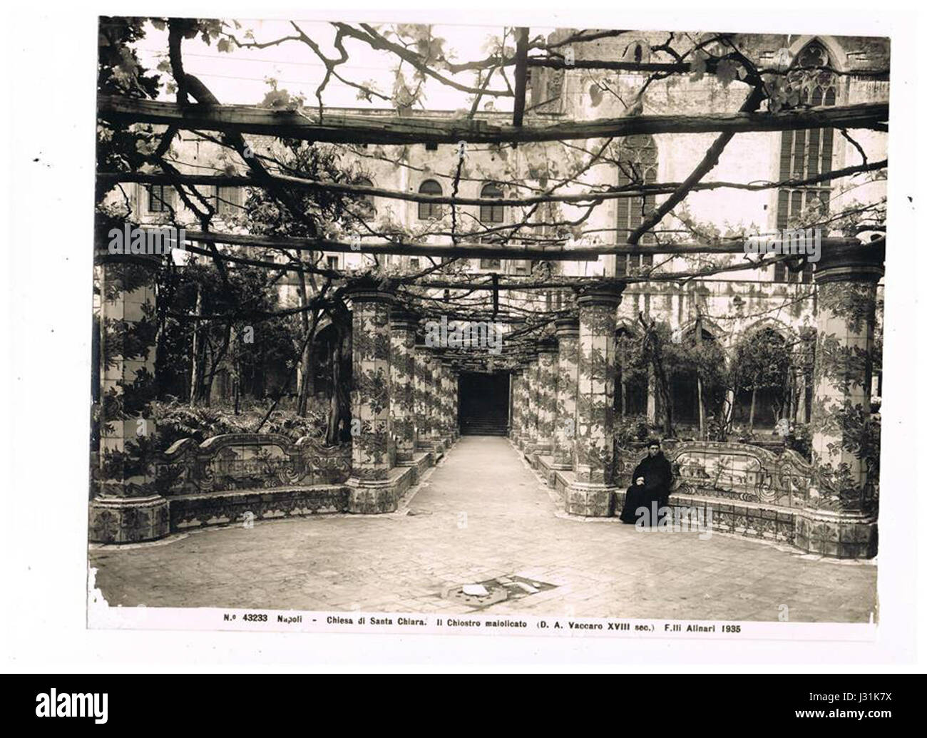 Alinariâ€™s photograph of the Chiostro di Santa Chiara in Naples ...