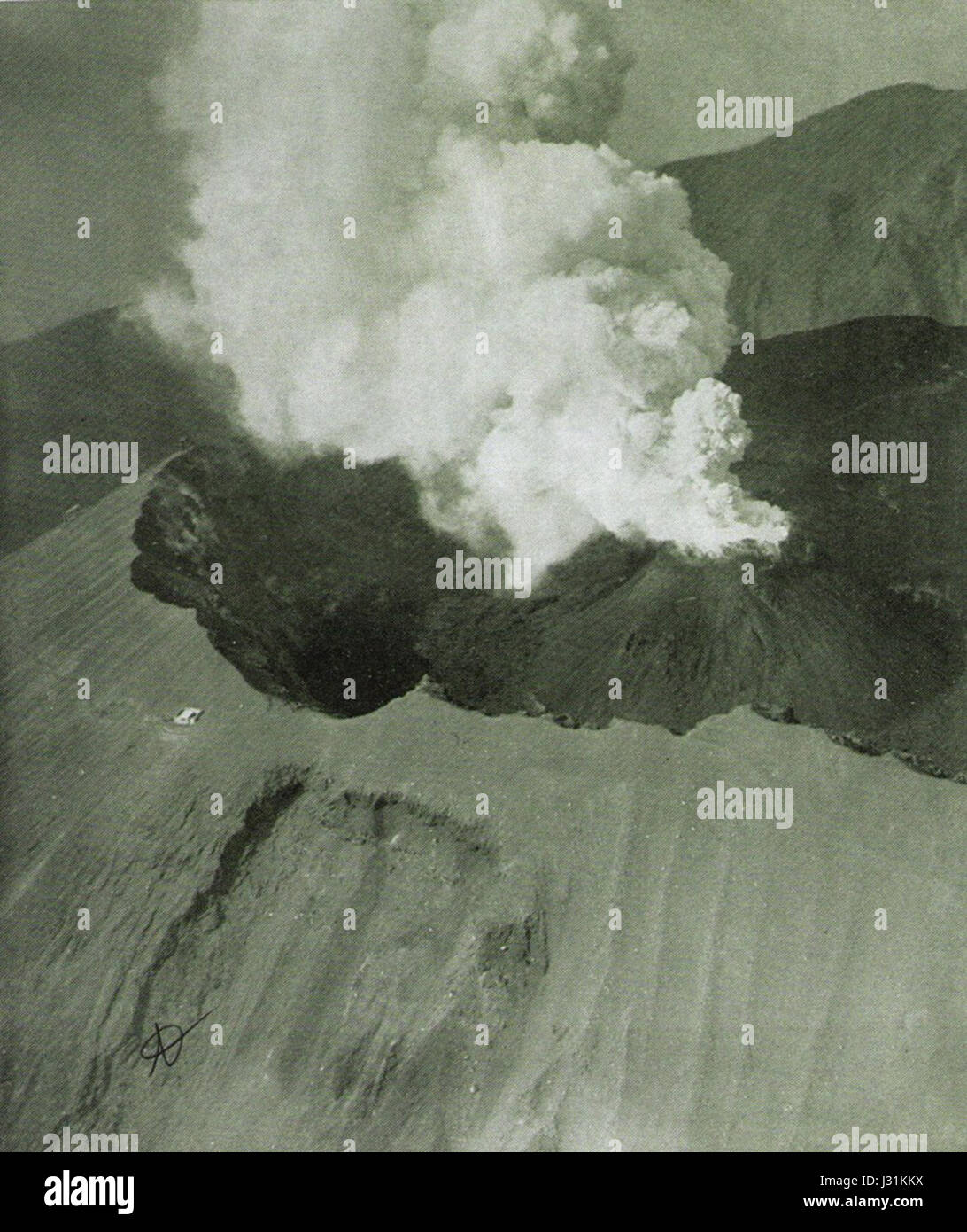 Vesuvio nel 1930, foto aerea Stock Photo - Alamy