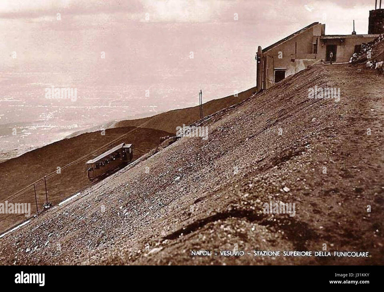 The Vesuvio funicular and the upper station offer a scenic route to the ...