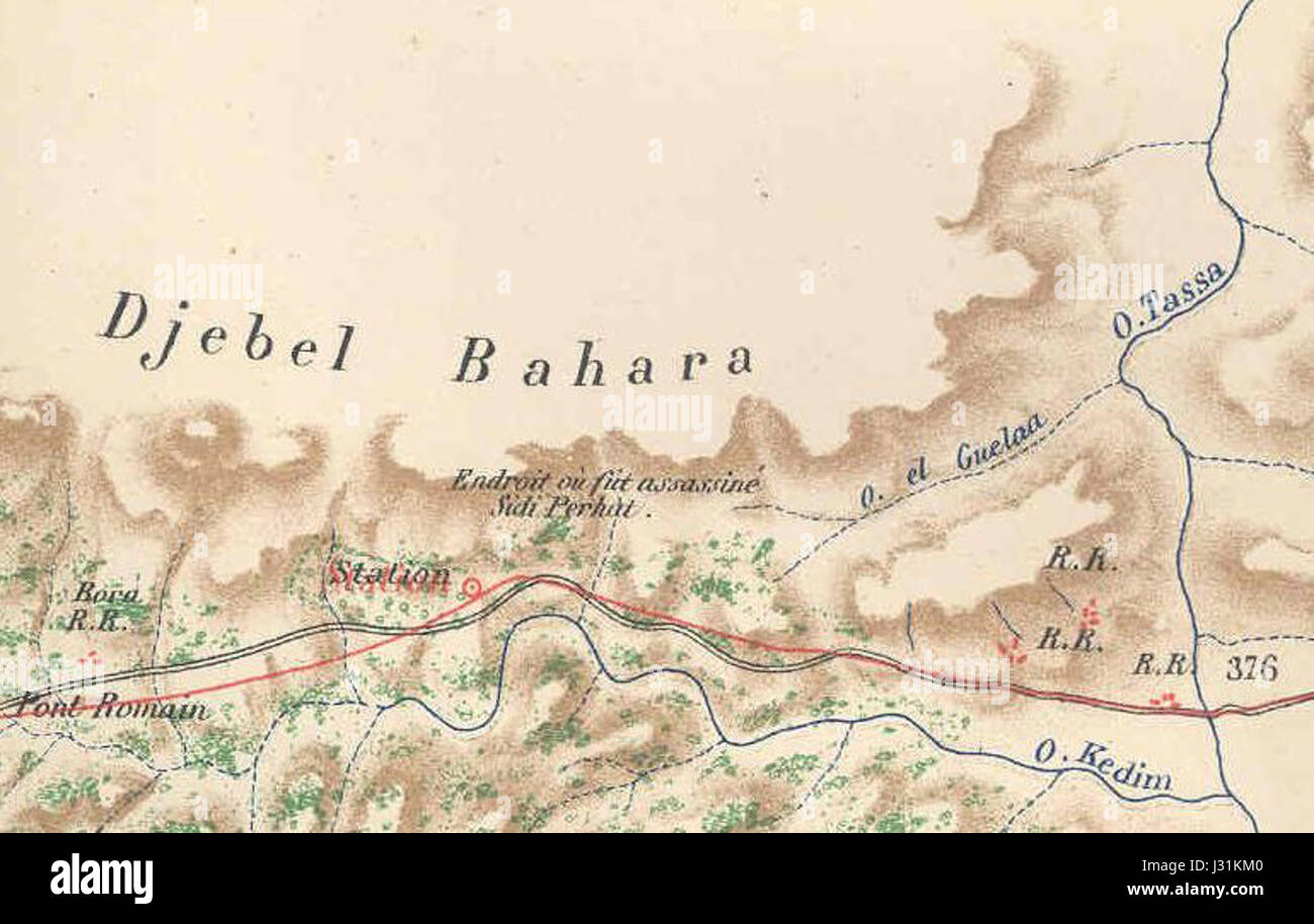 The title 'Carte assassinat Farhat' refers to a document or map related ...