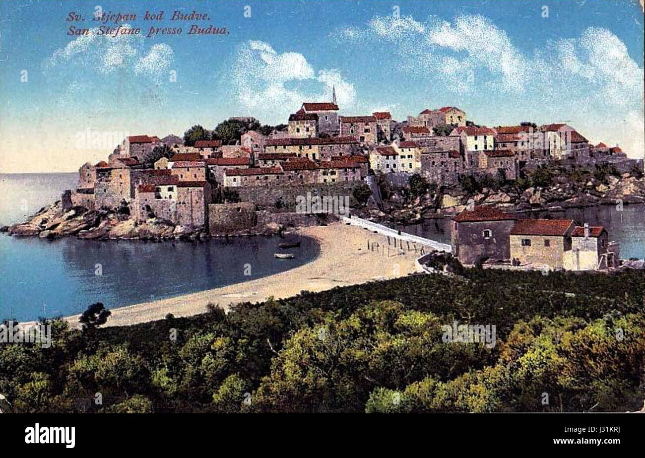 Budva map hi-res stock photography and images - Alamy