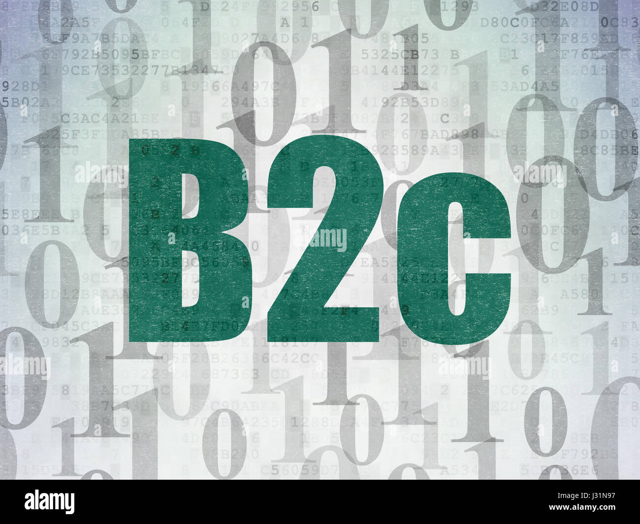 Finance concept: B2c on Digital Data Paper background Stock Photo - Alamy