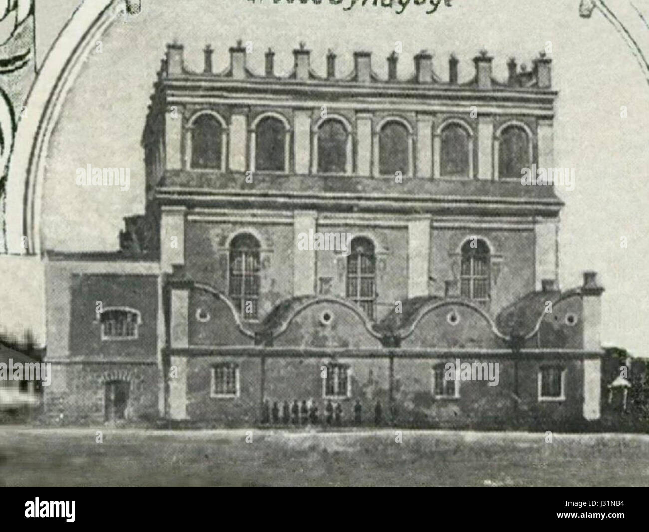 The Belz-1900 Great Synagogue, built in the early 20th century, was a ...