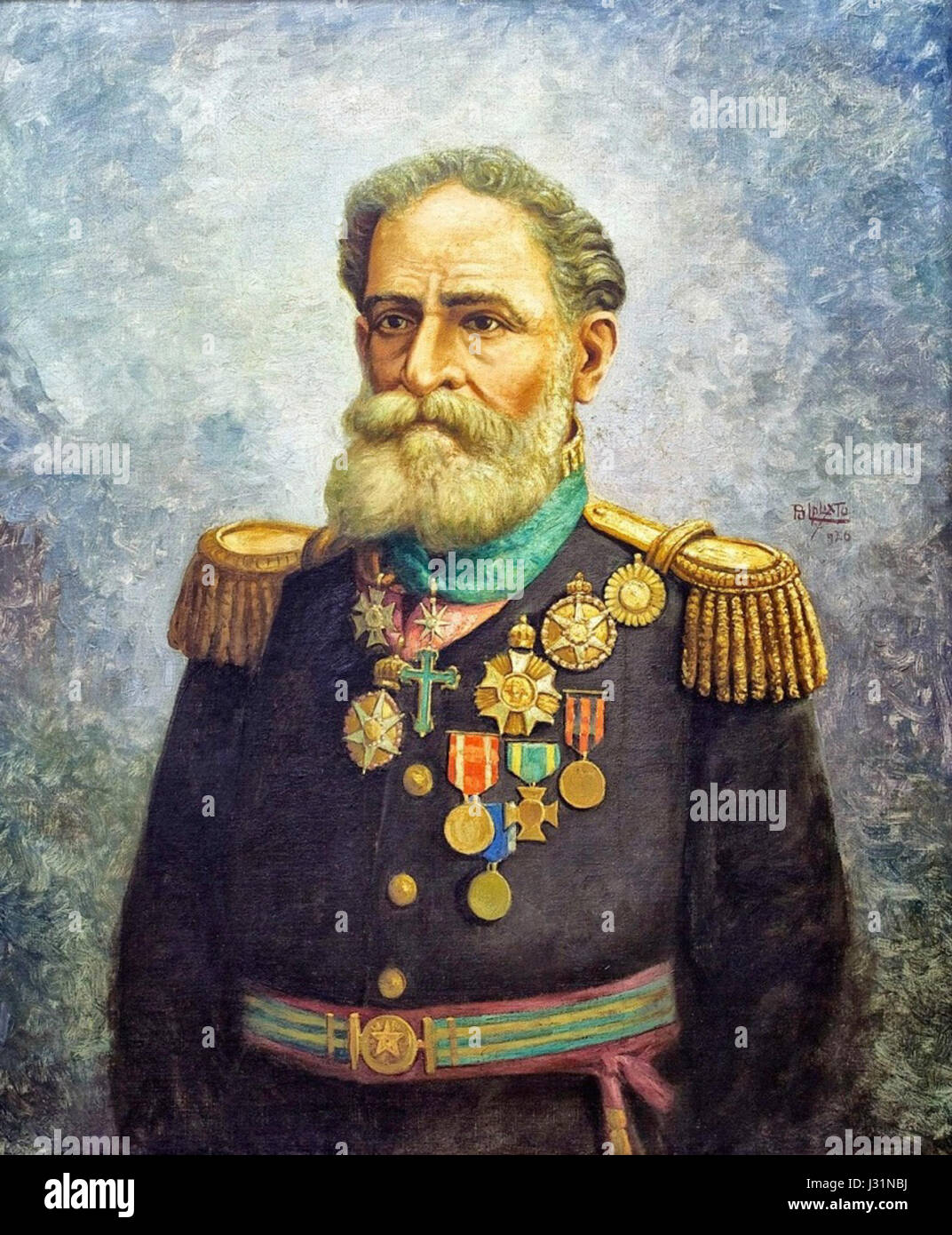 This painting by Benedito Calixto, created in 1920, portrays Marechal ...