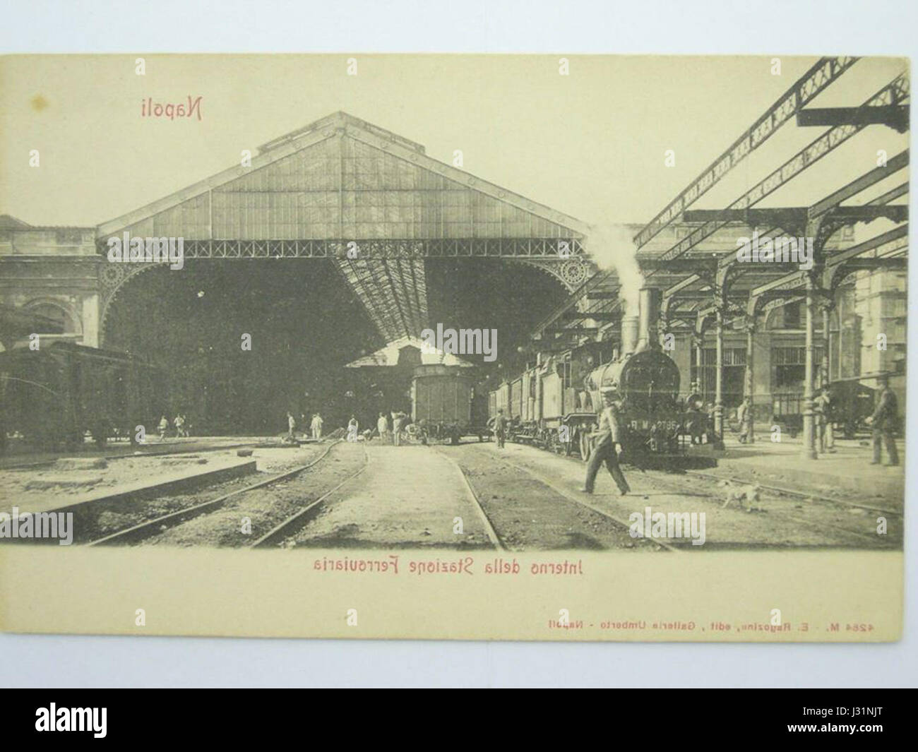 This image showcases the Stazione Centrale in Naples, Italy. The ...