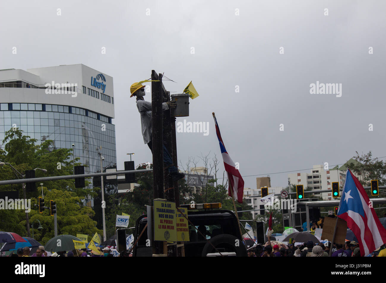 San Juan, Puerto Rico. 1st May, 2017. Puerto Rico National unemployment ...