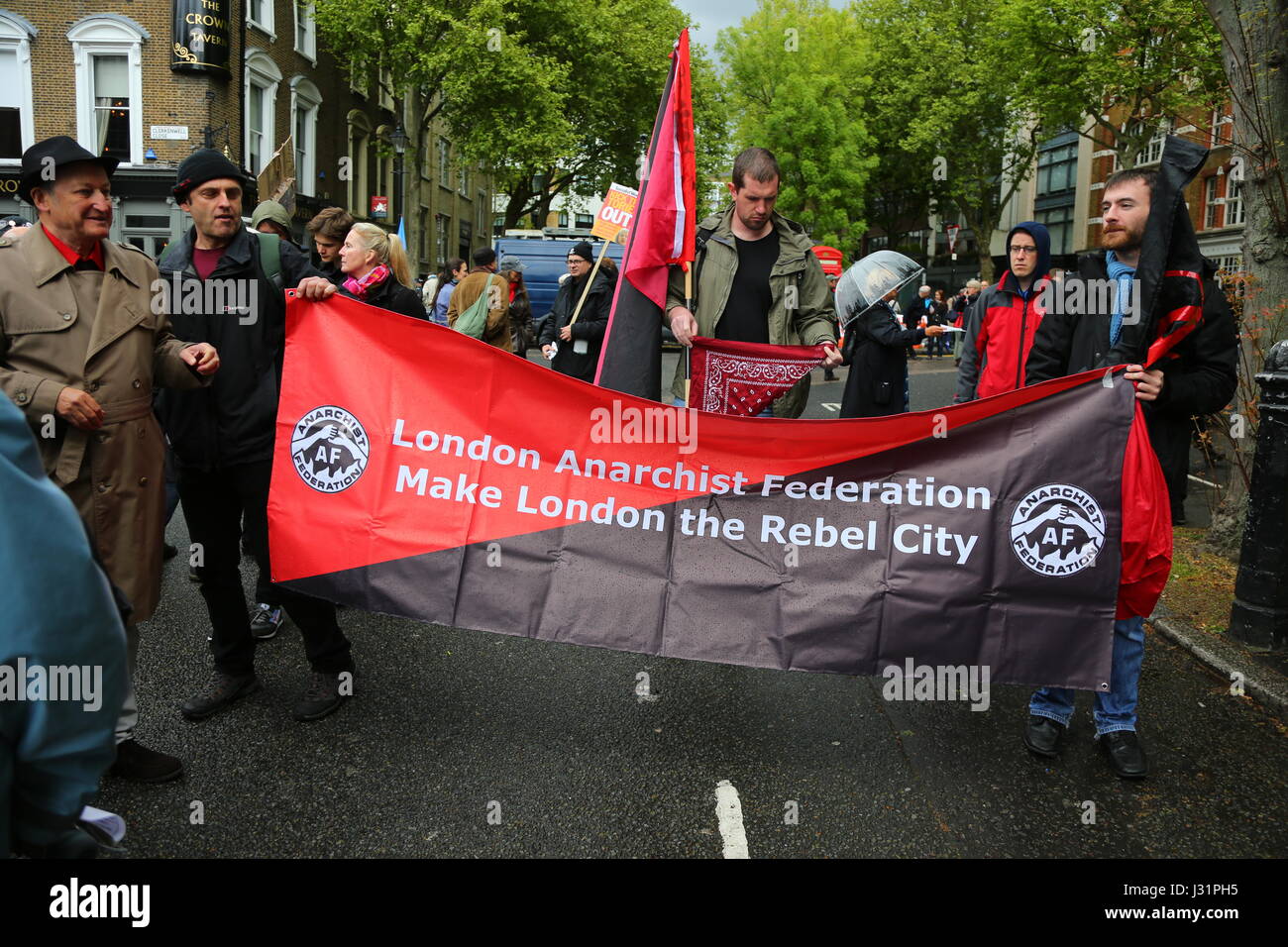 London, UK. 1st May, 2017. Dancers, artists and workers participate in ...