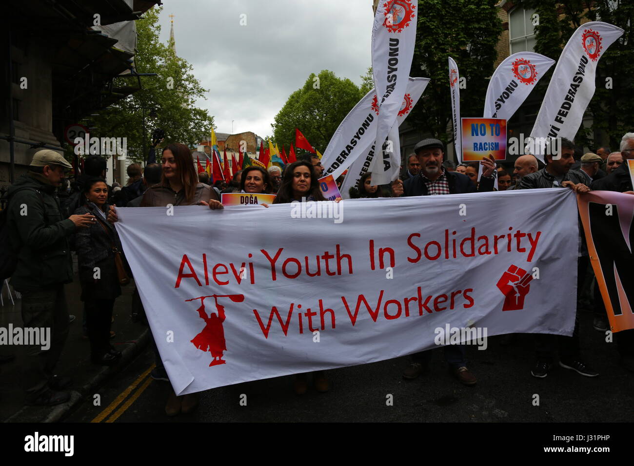 London, UK. 1st May, 2017. Dancers, artists and workers participate in ...