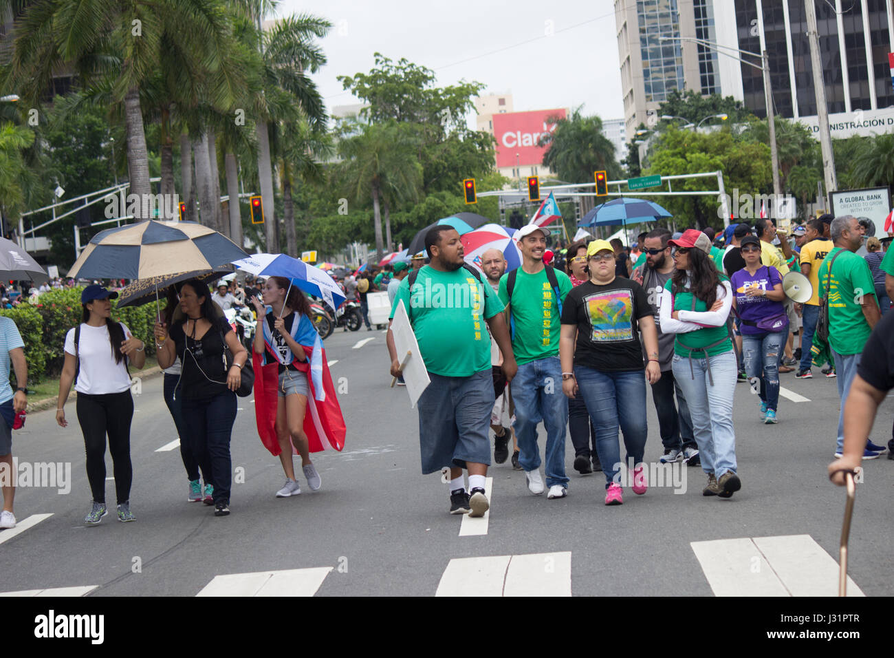 San Juan, Puerto Rico. 1st May, 2017. Puerto Rico National unemployment ...