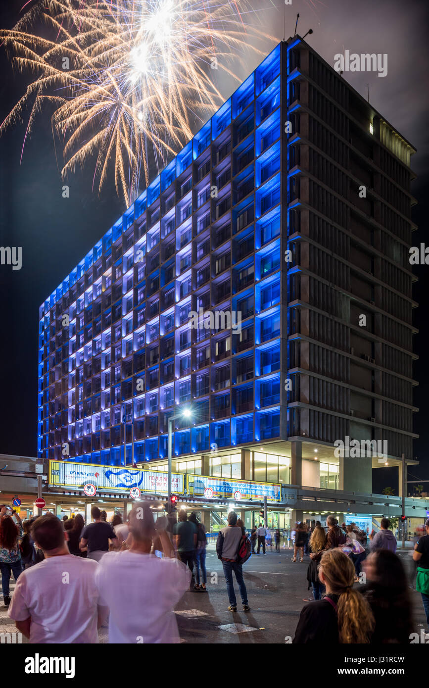 Independence day israel fireworks hi-res stock photography and images ...
