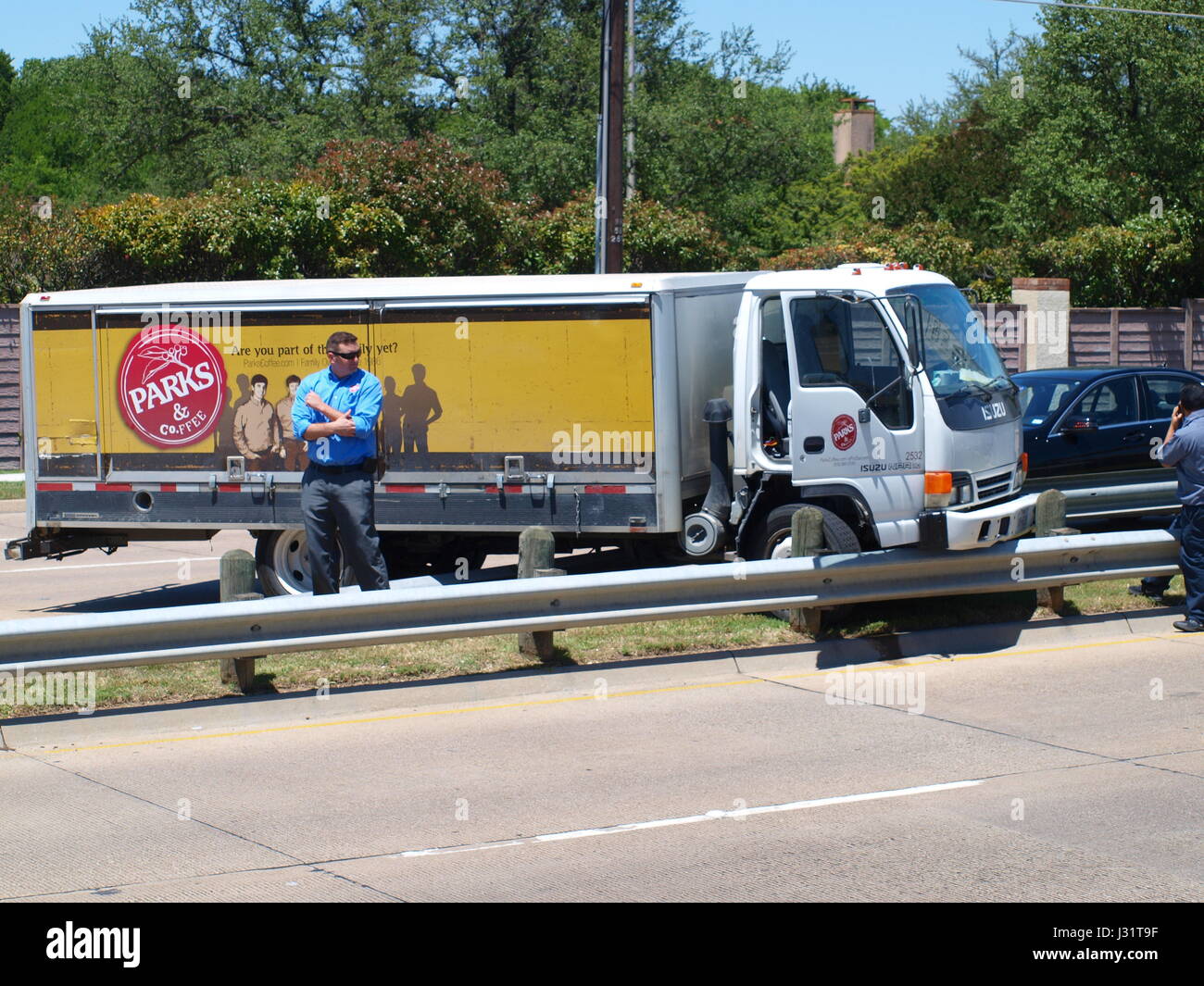 Driver rides with second truck hi-res stock photography and images - Alamy