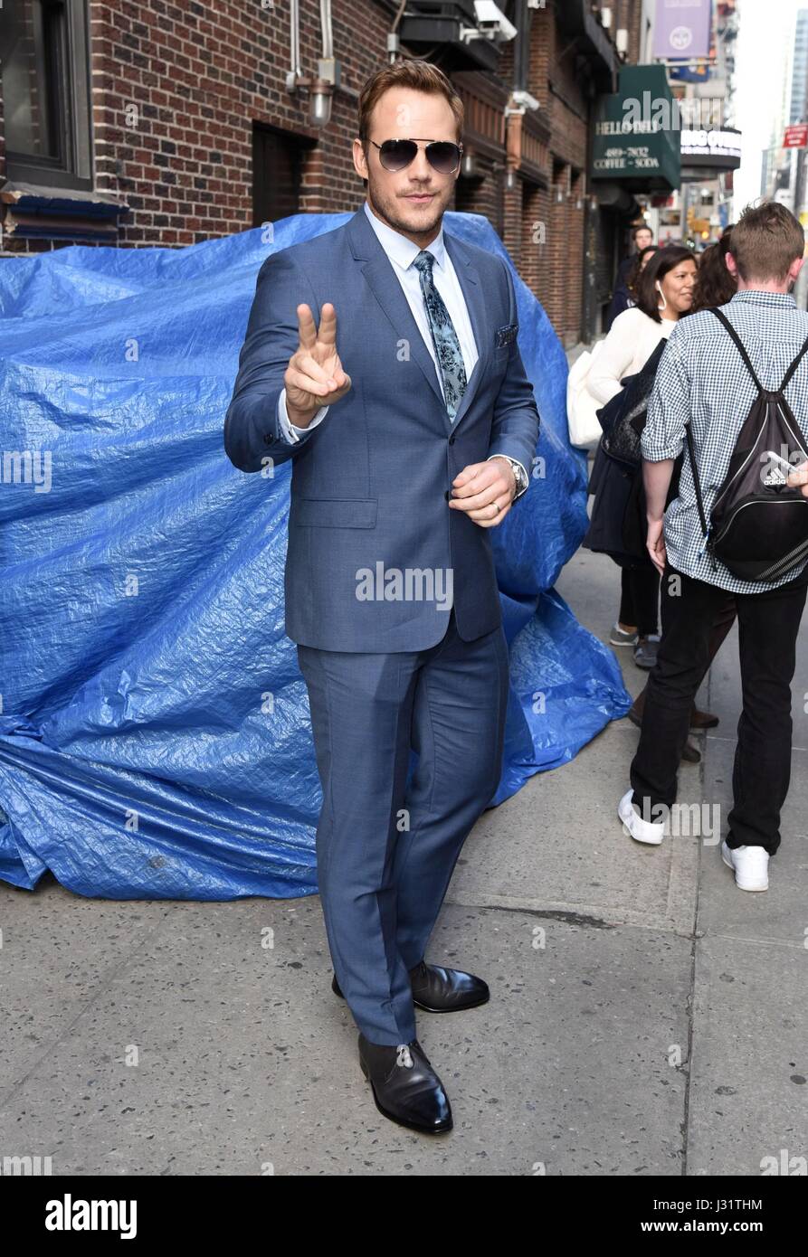 New York, NY, USA. 1st May, 2017. Chris Pratt out and about for ...