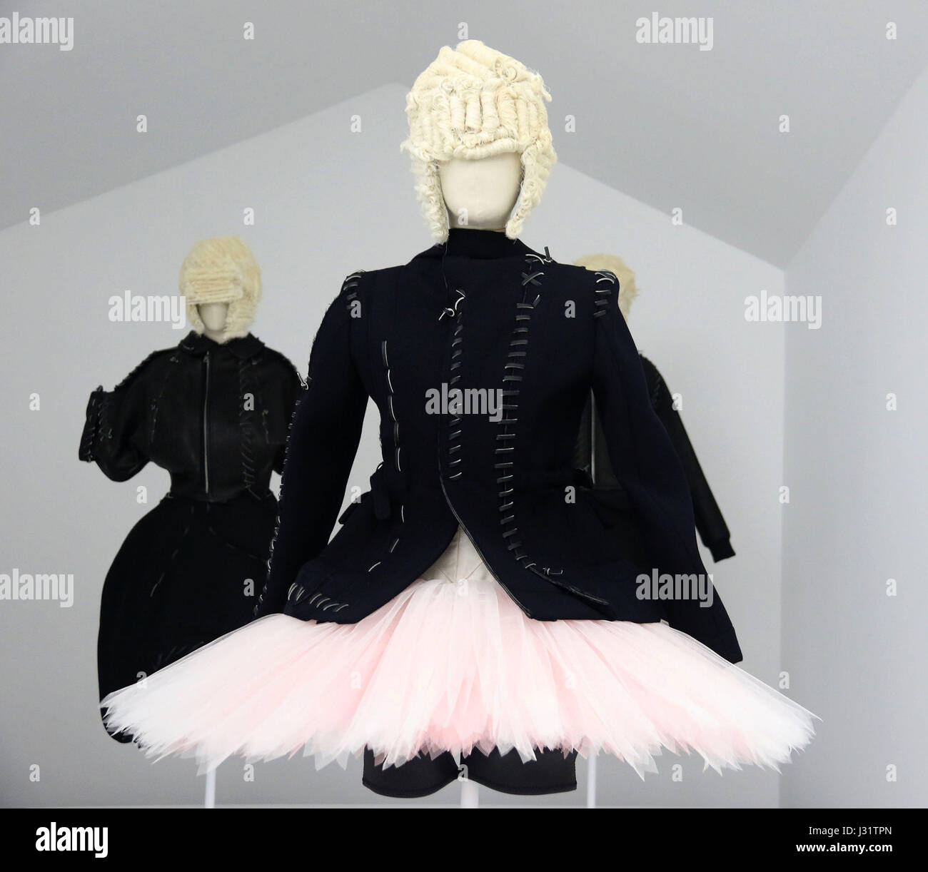 New York, USA. 1st May, 2017. A view of the fashions of Rei Kawakubo ...