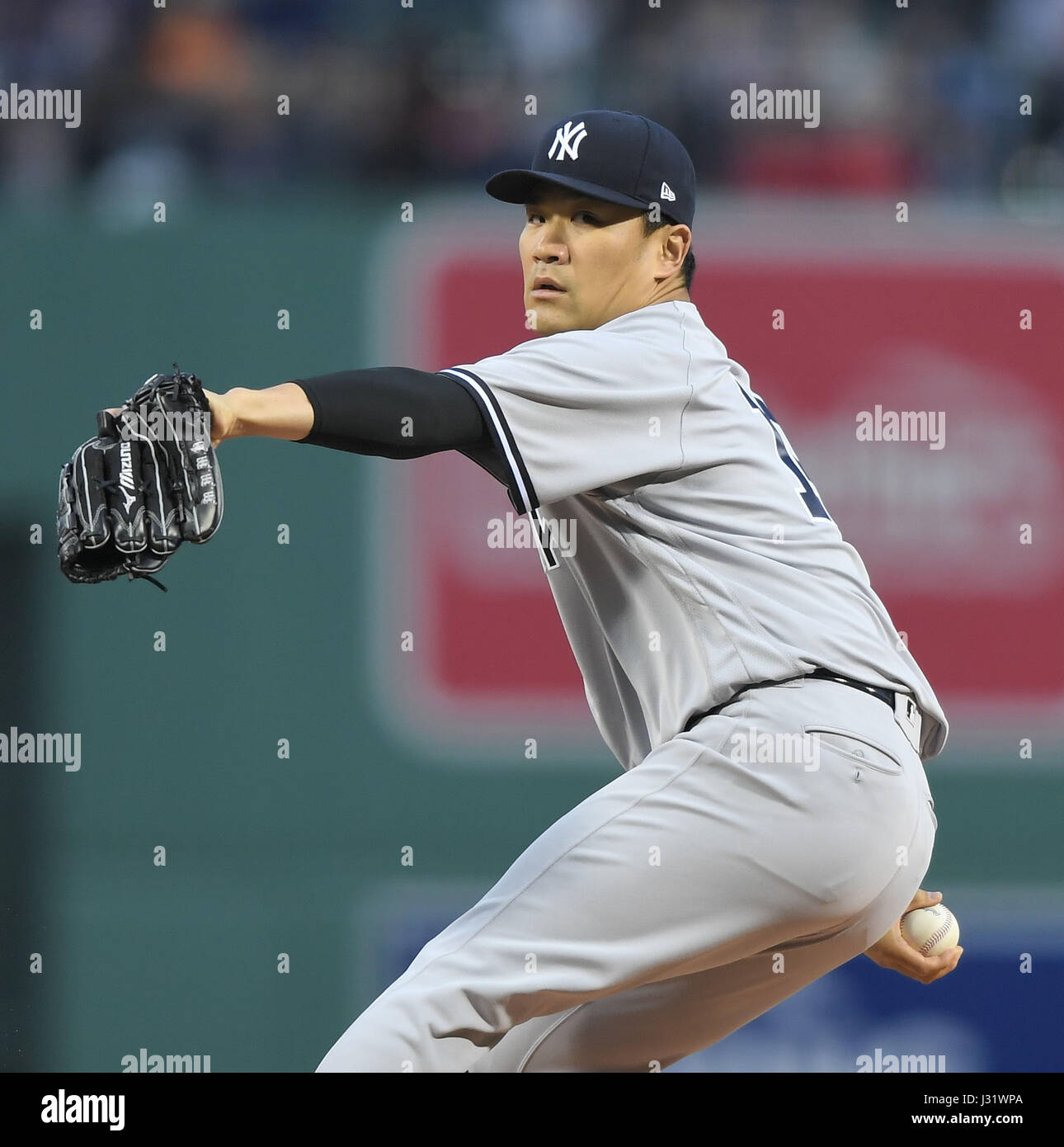 Boston, Massachusetts, USA. 27th Apr, 2017. Masahiro Tanaka (Yankees) MLB : New York Yankees ...