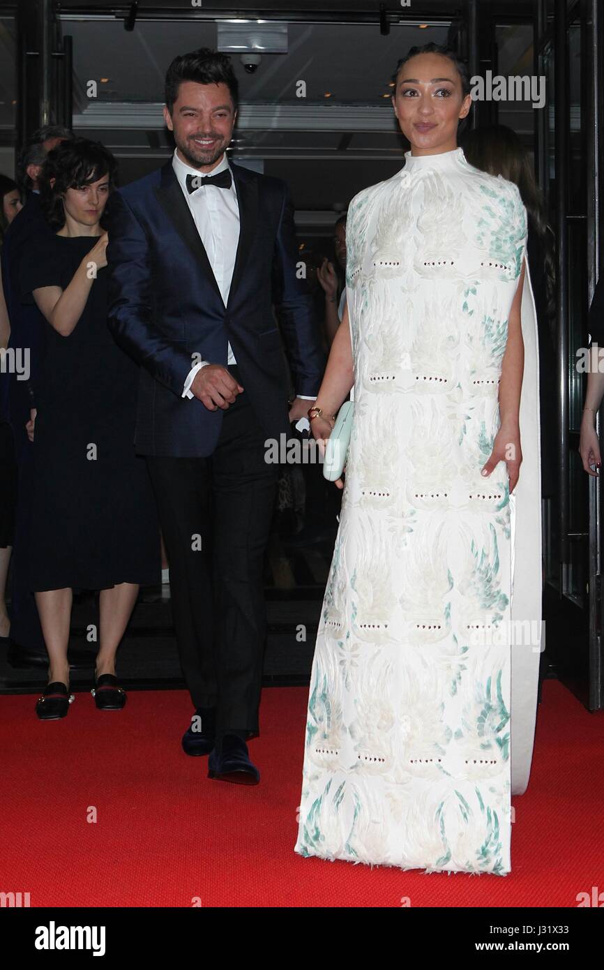 New York, NY, USA. 1st May, 2017. Ruth Negga and Dominic Cooper seen ...