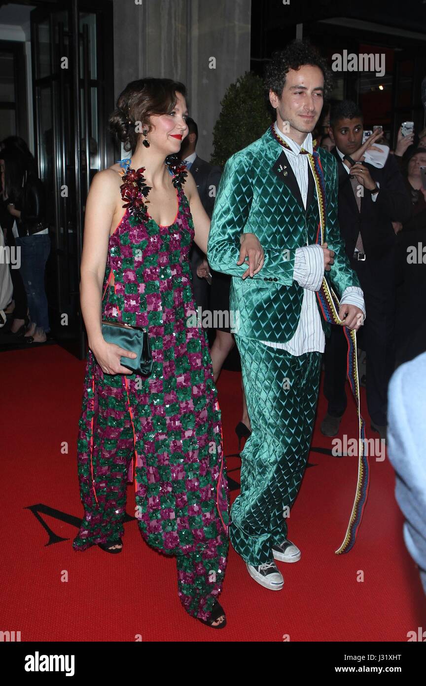 New York, NY, USA. 1st May, 2017. Maggie Gyllenhaal and Francesco Risso ...