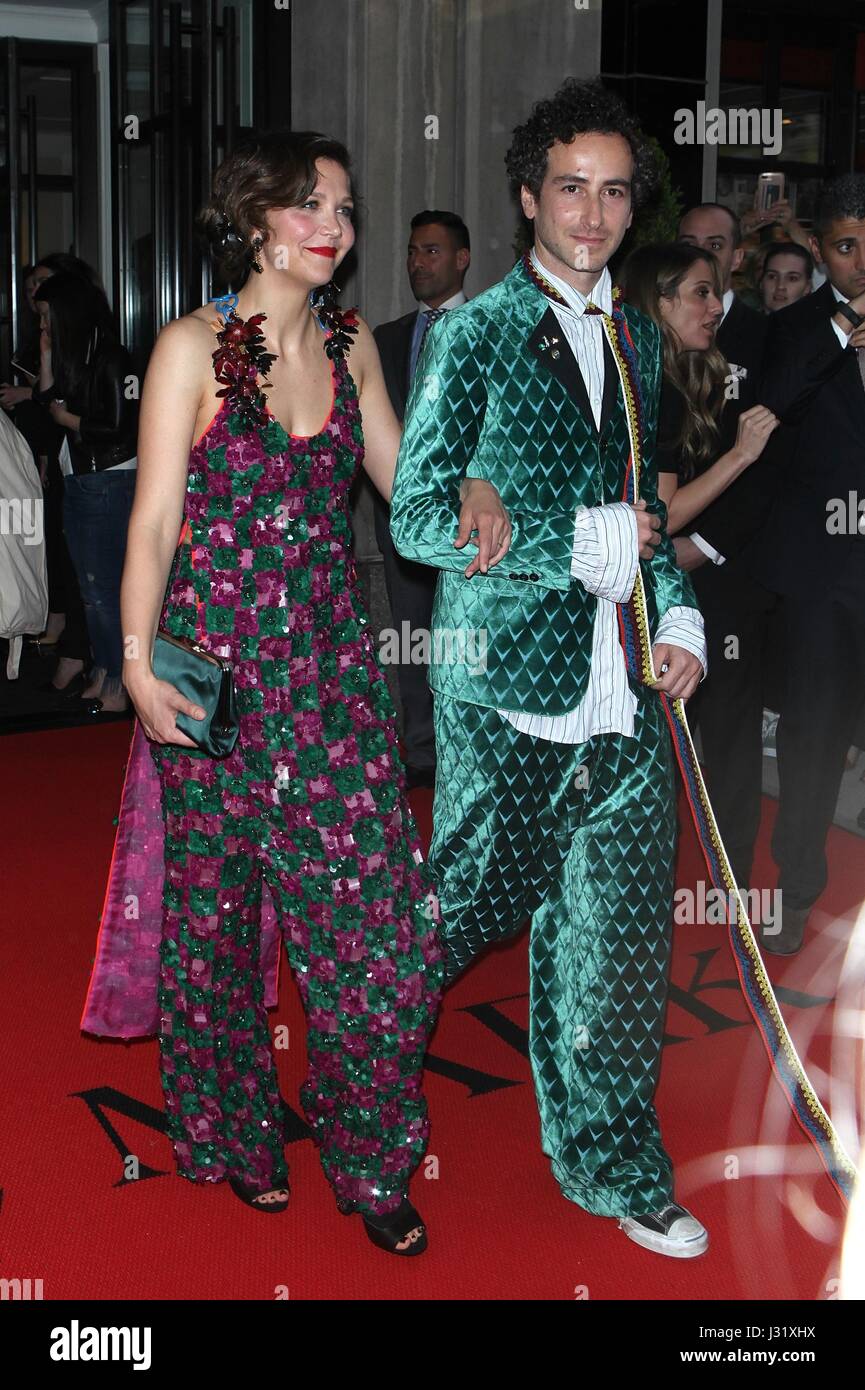 New York, NY, USA. 1st May, 2017. Maggie Gyllenhaal and Francesco Risso ...