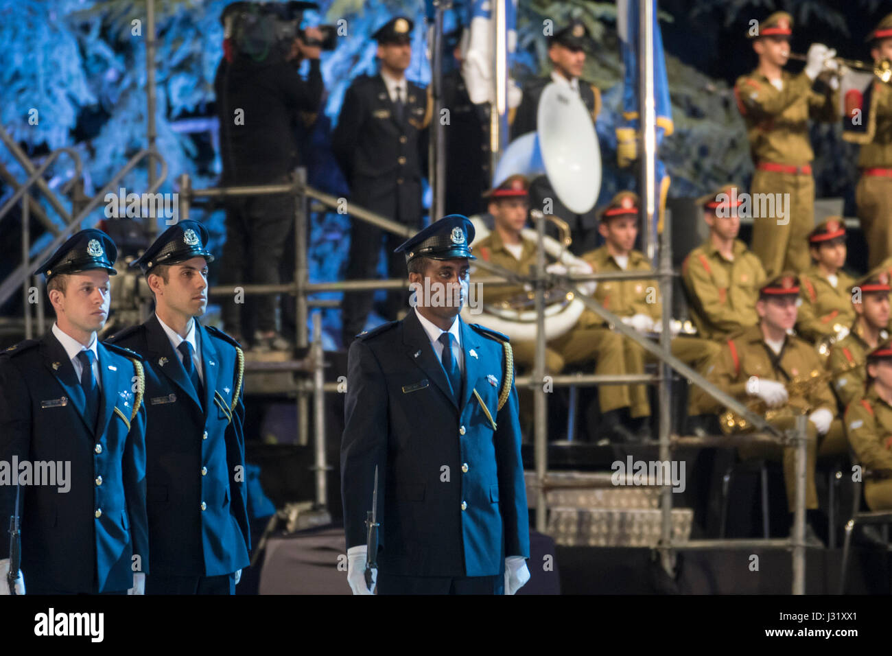 Jerusalem, Israel. Members of the security guard of the Knesset - the ...