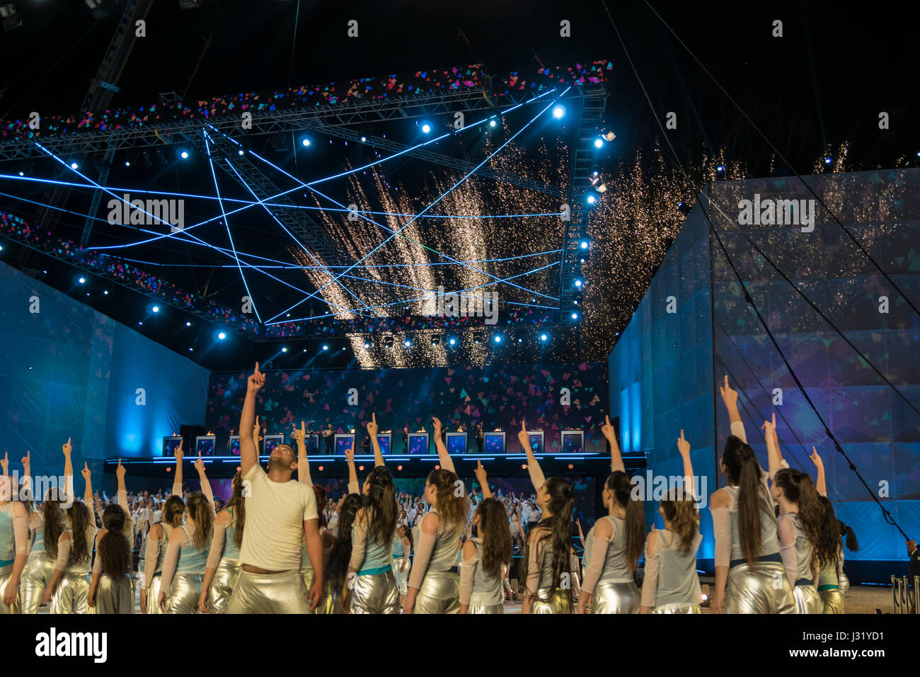 Jerusalem, Israel. 01st May, 2017. Israel's 69th independence day ...