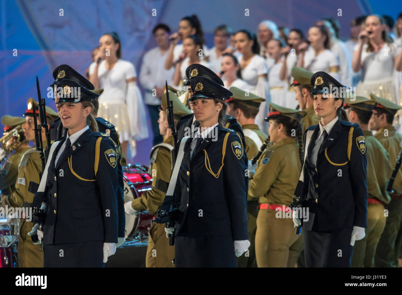 Jerusalem, Israel. Members of the security guard of the Knesset - the ...