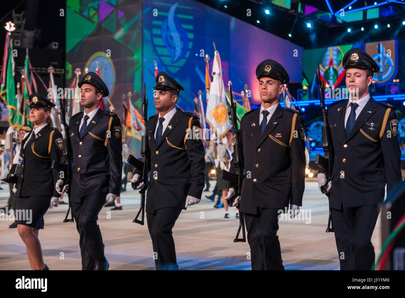 Jerusalem, Israel. Members of the security guard of the Knesset - the ...