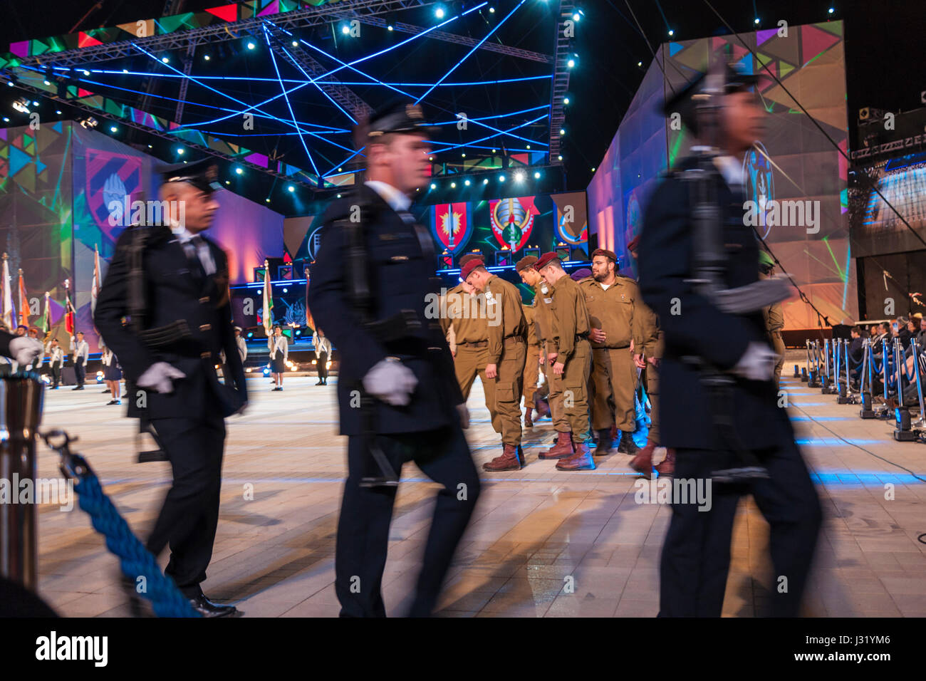 Jerusalem, Israel. Members of the security guard of the Knesset - the ...