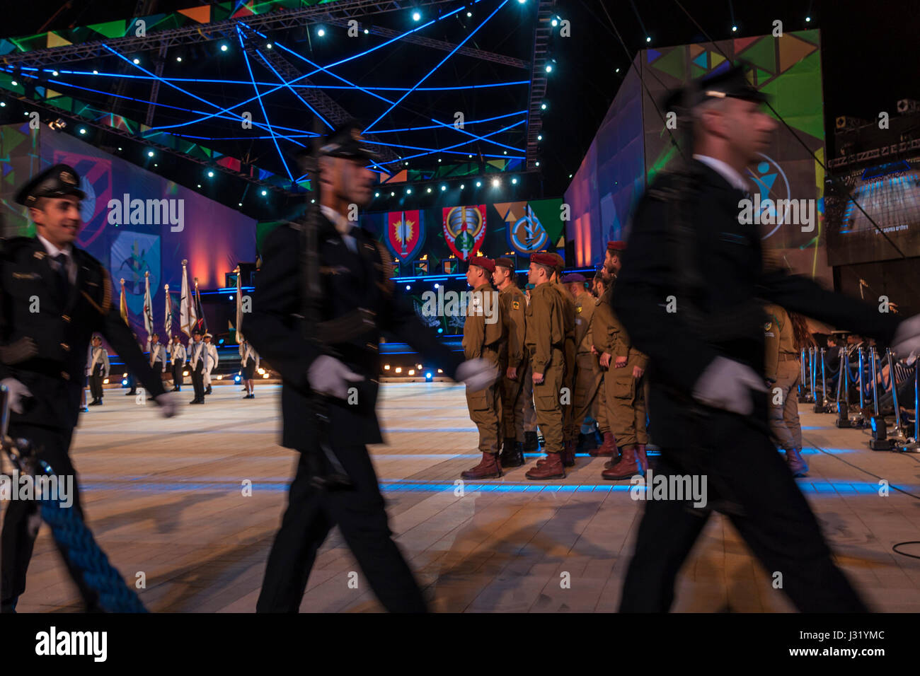 Jerusalem, Israel. Members of the security guard of the Knesset - the ...
