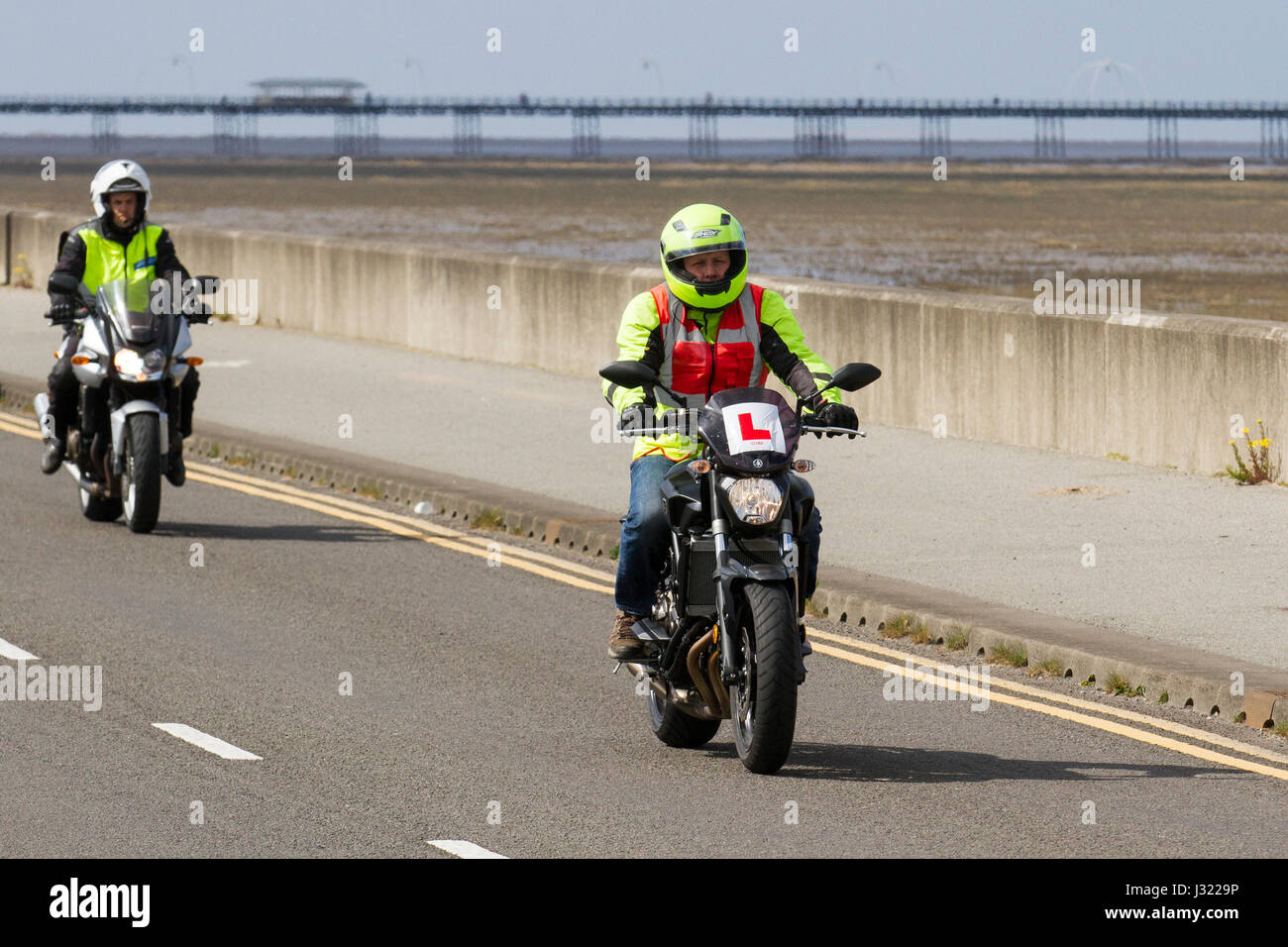 Learner motorcyclist hi-res stock photography and images - Alamy