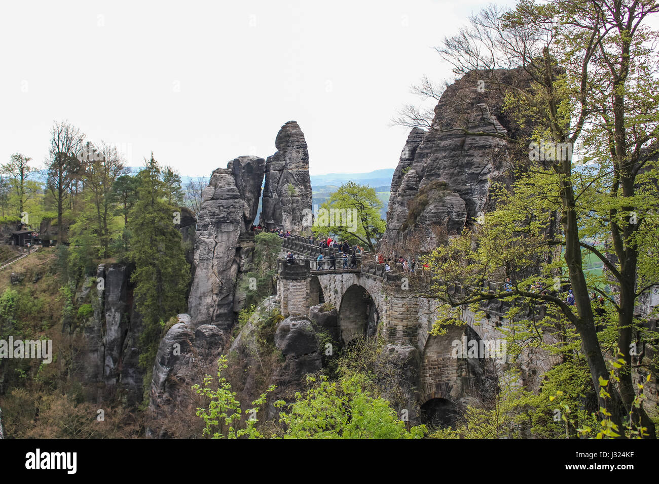 Bastei towers hi-res stock photography and images - Alamy