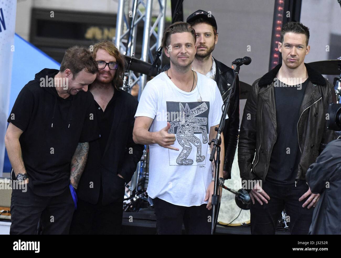 New York, NY, USA. 2nd May, 2017. Eddie Fisher, Drew Brown, Ryan Tedder ...