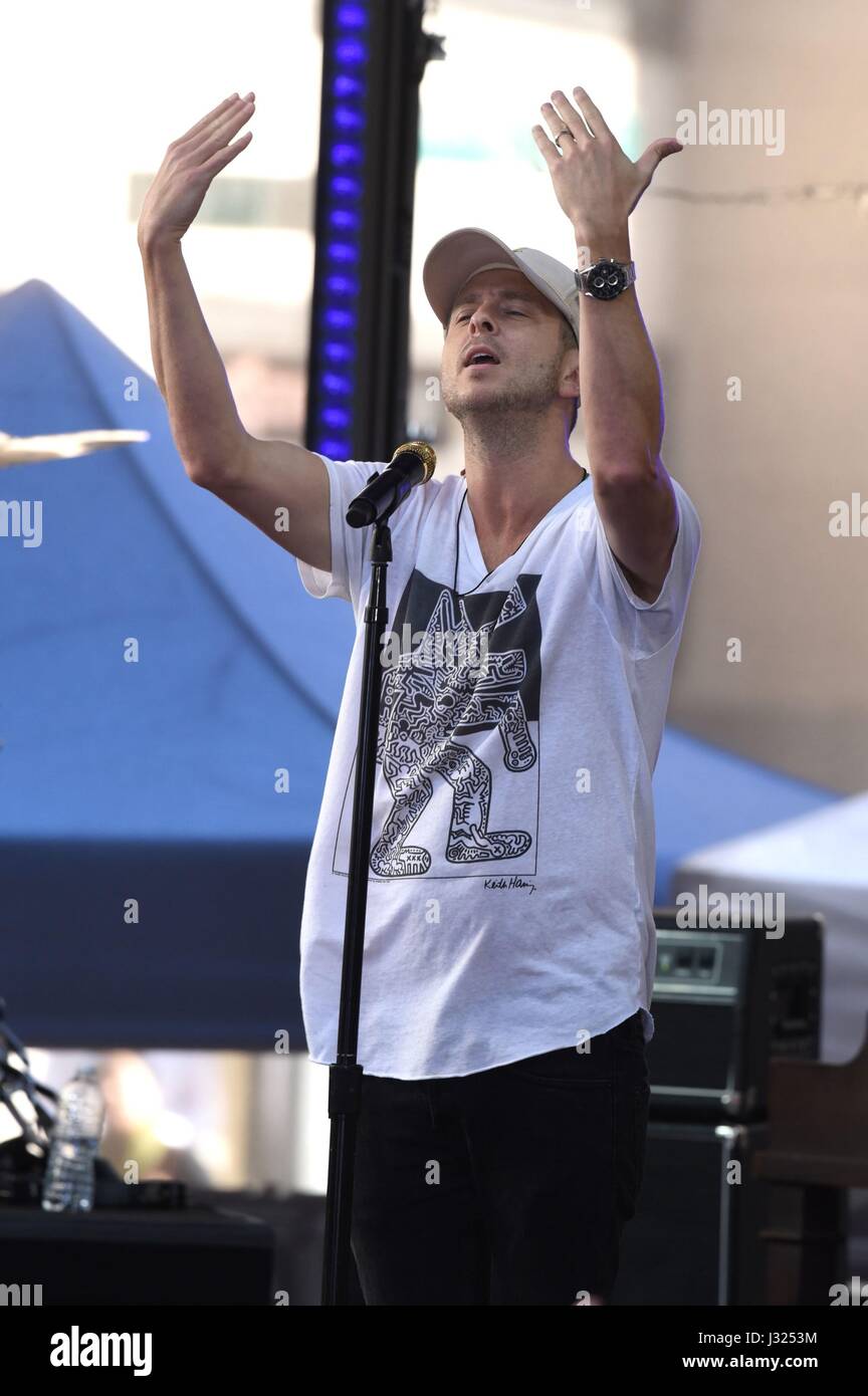New York, NY, USA. 2nd May, 2017. Ryan Tedder on stage for NBC Today ...
