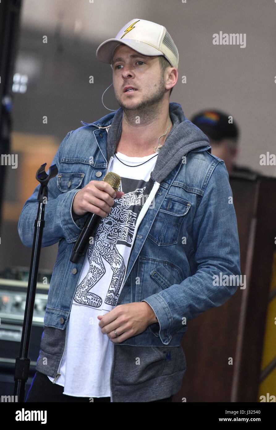 New York, NY, USA. 2nd May, 2017. Ryan Tedder on stage for NBC Today ...