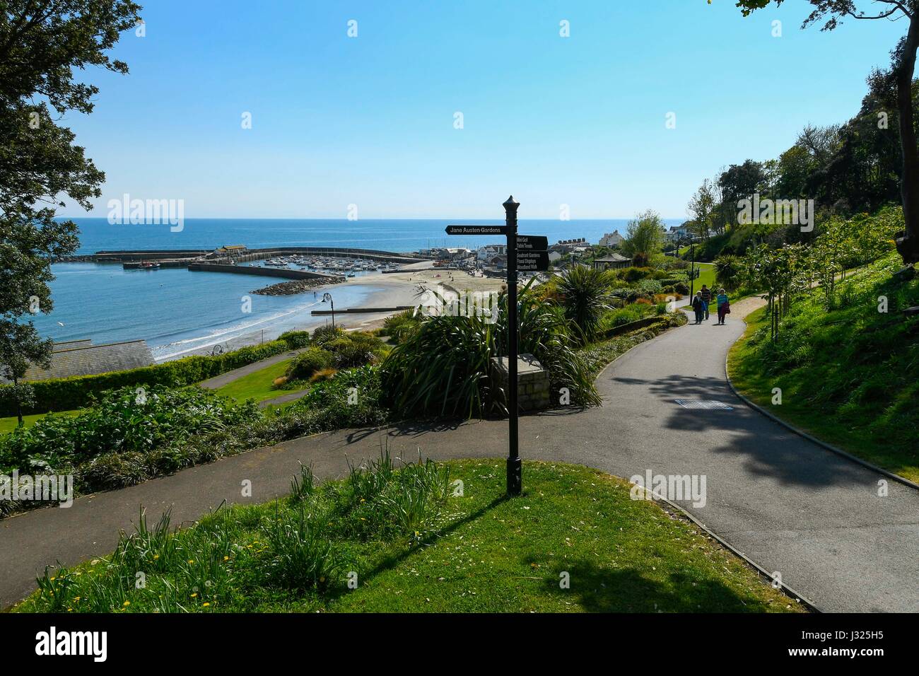 Lyme Regis, Dorset, UK. 2nd May 2017. UK Weather. Langmoor Gardens with ...