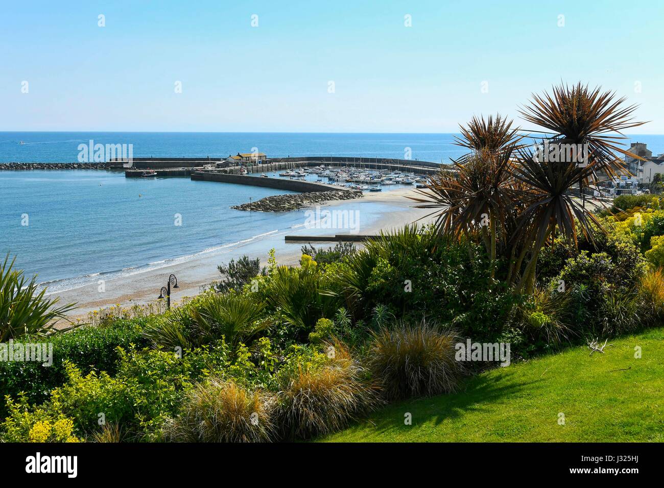 Lyme Regis, Dorset, UK. 2nd May 2017. UK Weather. Langmoor Gardens with ...