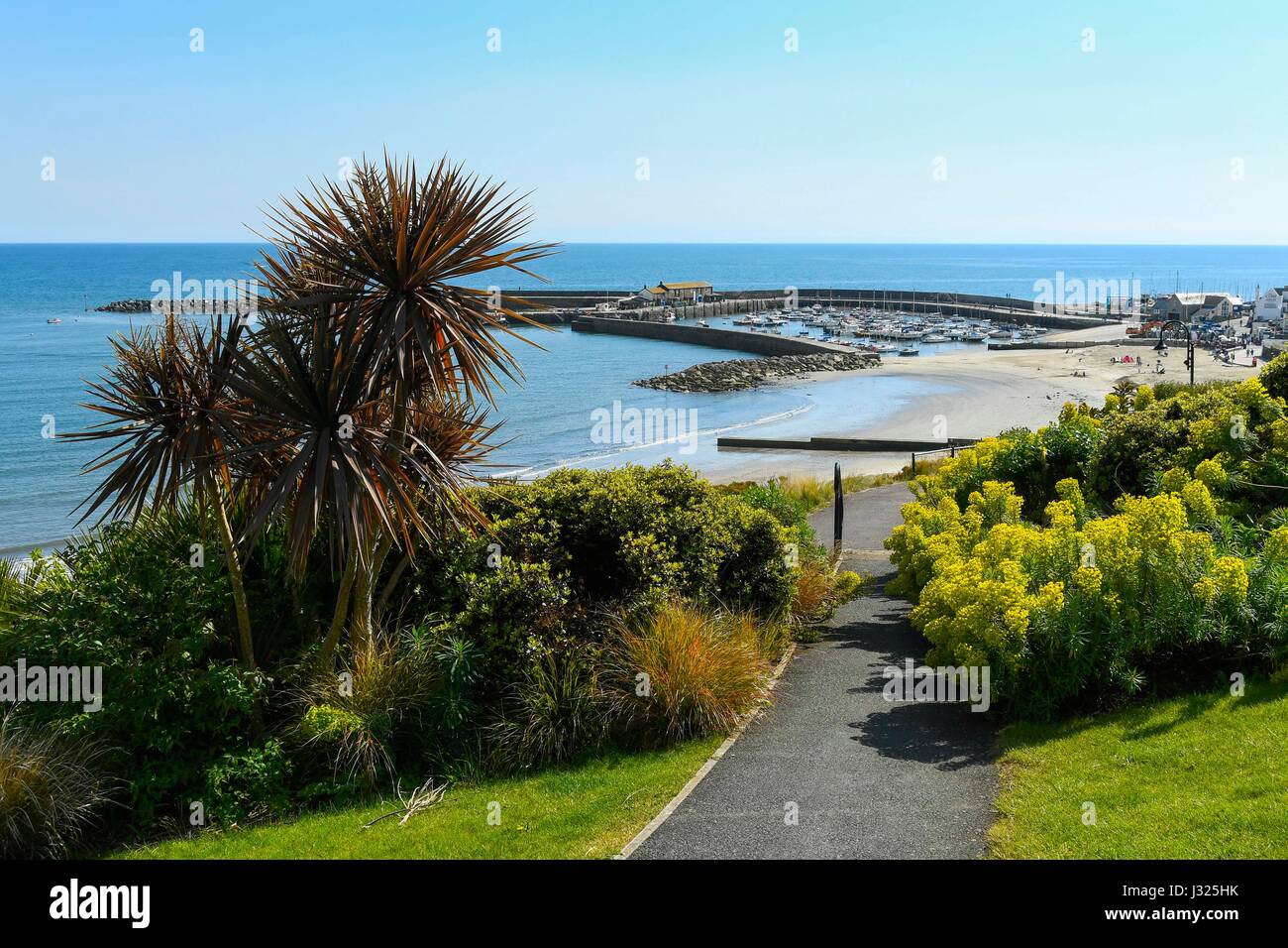 Lyme Regis, Dorset, UK. 2nd May 2017. UK Weather. Langmoor Gardens with ...