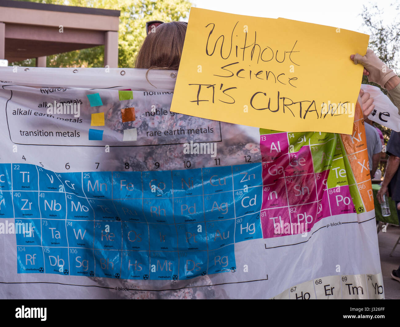 American citizens with protest signs at rally/march for Science on ...