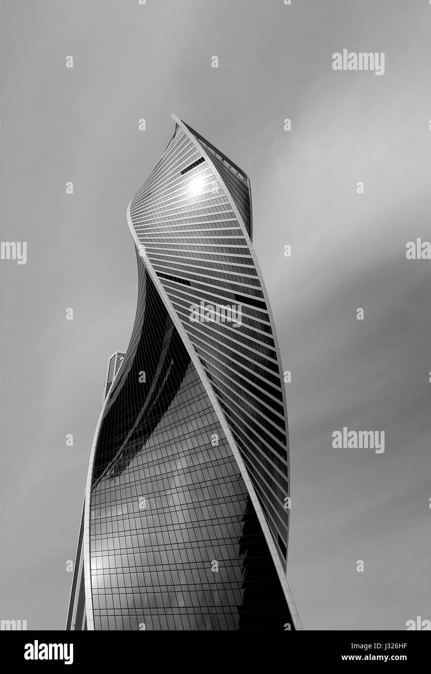 Sun on skyscraper Black and White Stock Photos & Images - Alamy