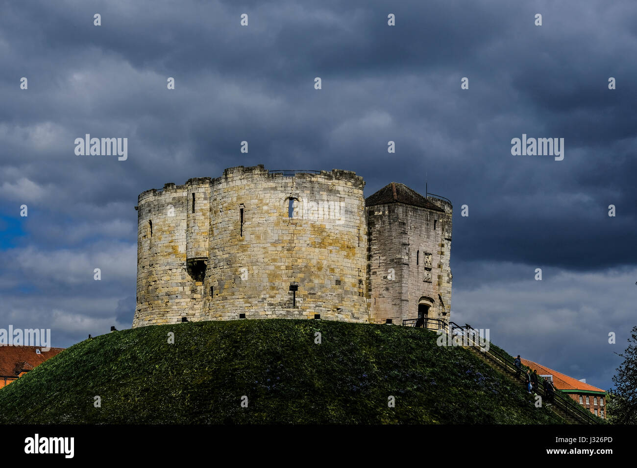 York Castle, also known as Clifford's Tower Stock Photo - Alamy
