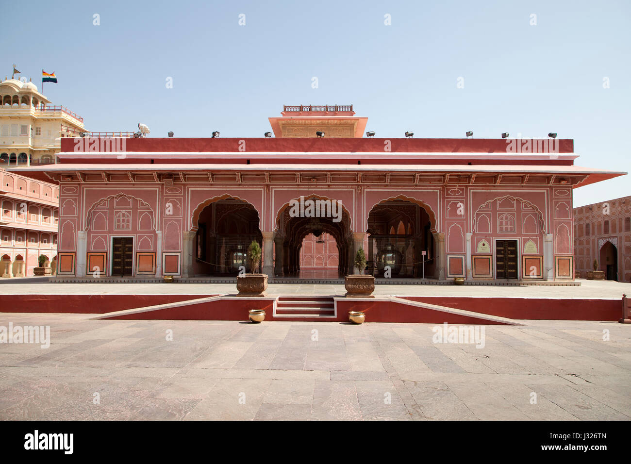 The Diwan-i-Aam, or Hall of Public Audience, at the City Palace of ...