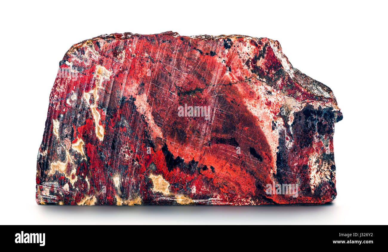Jasper mineral isolated on white hi-res stock photography and images ...