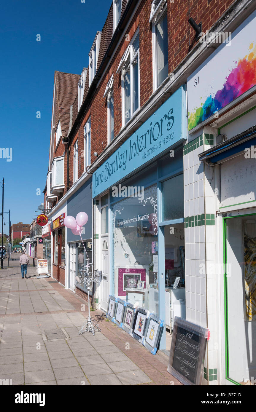 The Broadway, Stoneleigh, Surrey, England, United Kingdom Stock Photo ...
