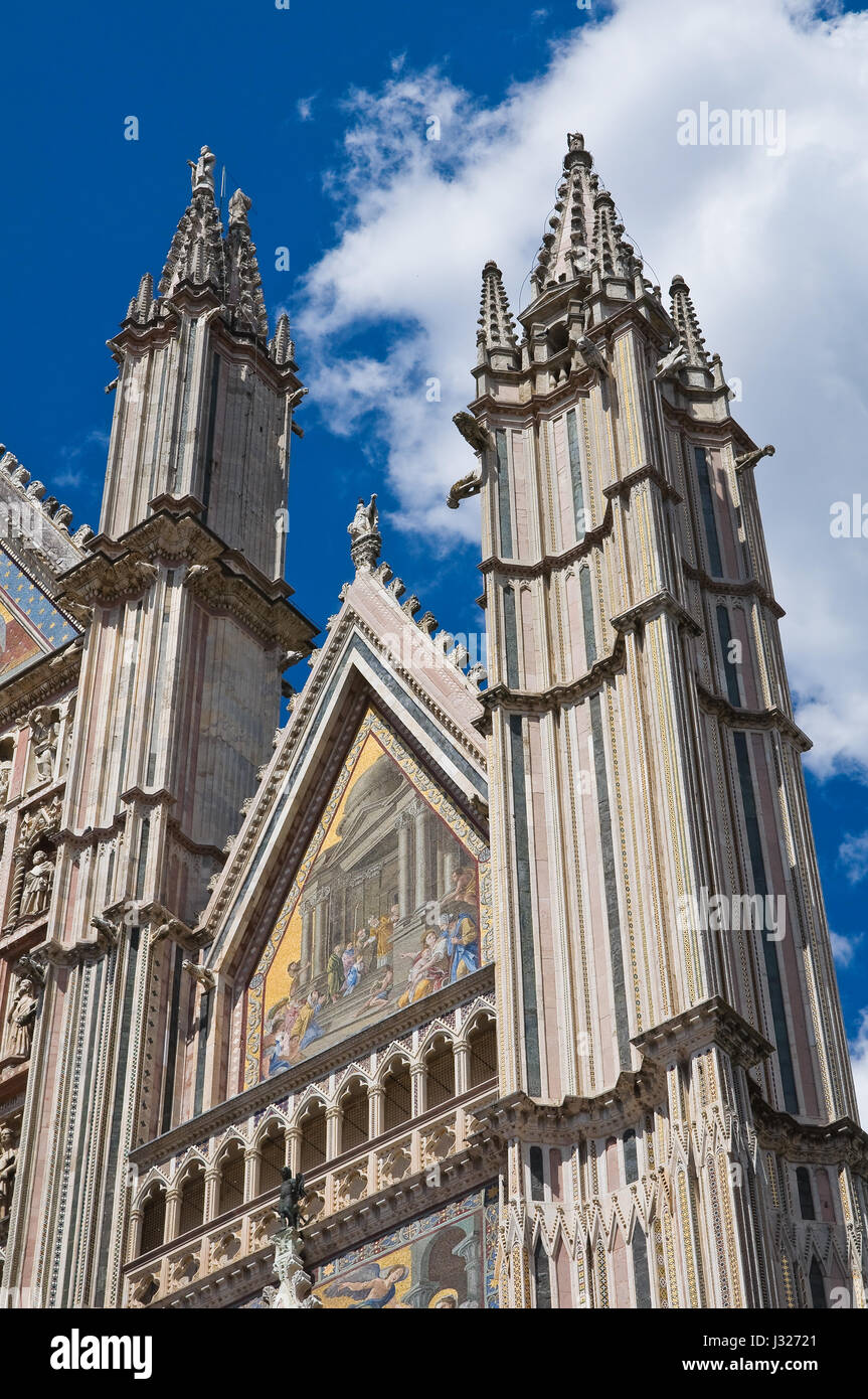 Orvieto cathedral facade relief hi-res stock photography and images - Alamy