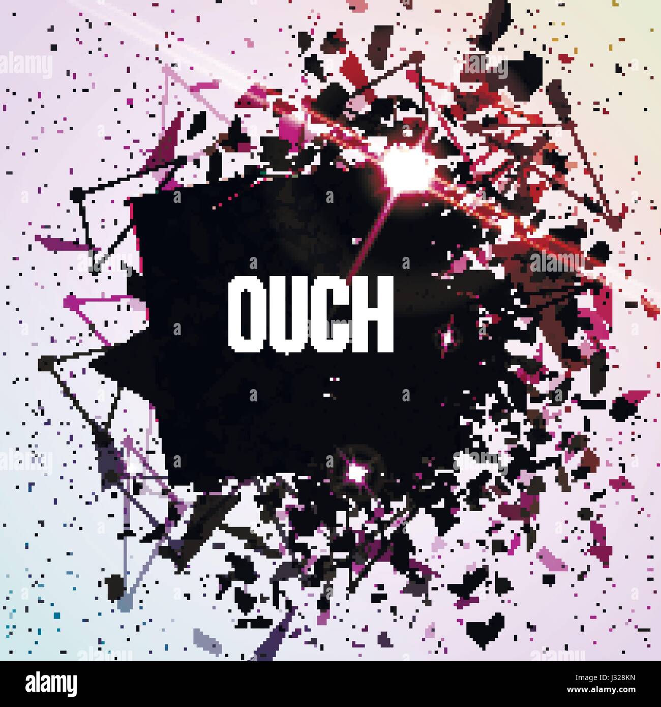 Abstract explosion background. Vector illustration Stock Vector Image ...