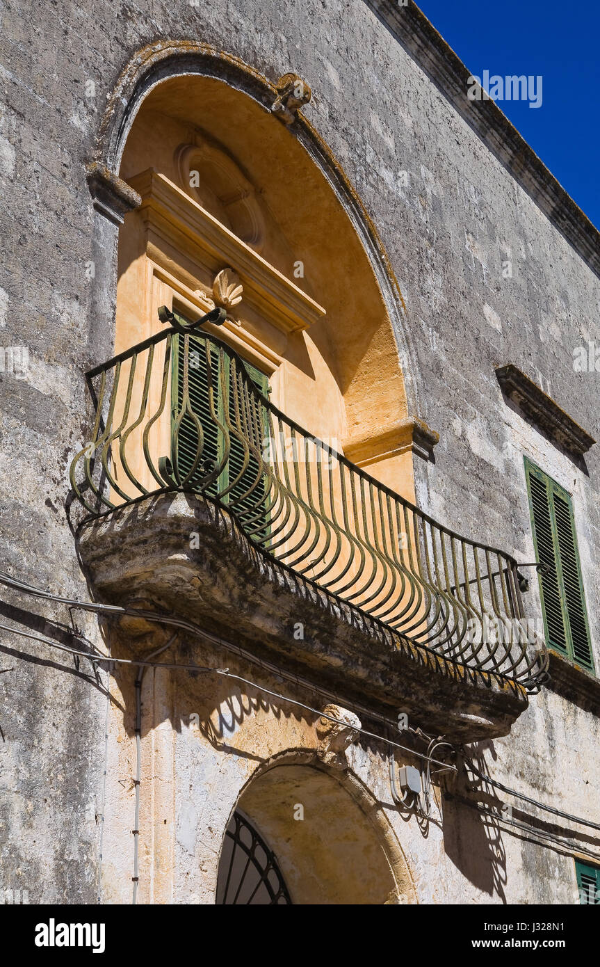 Historical palace. Presicce. Puglia. Italy Stock Photo - Alamy