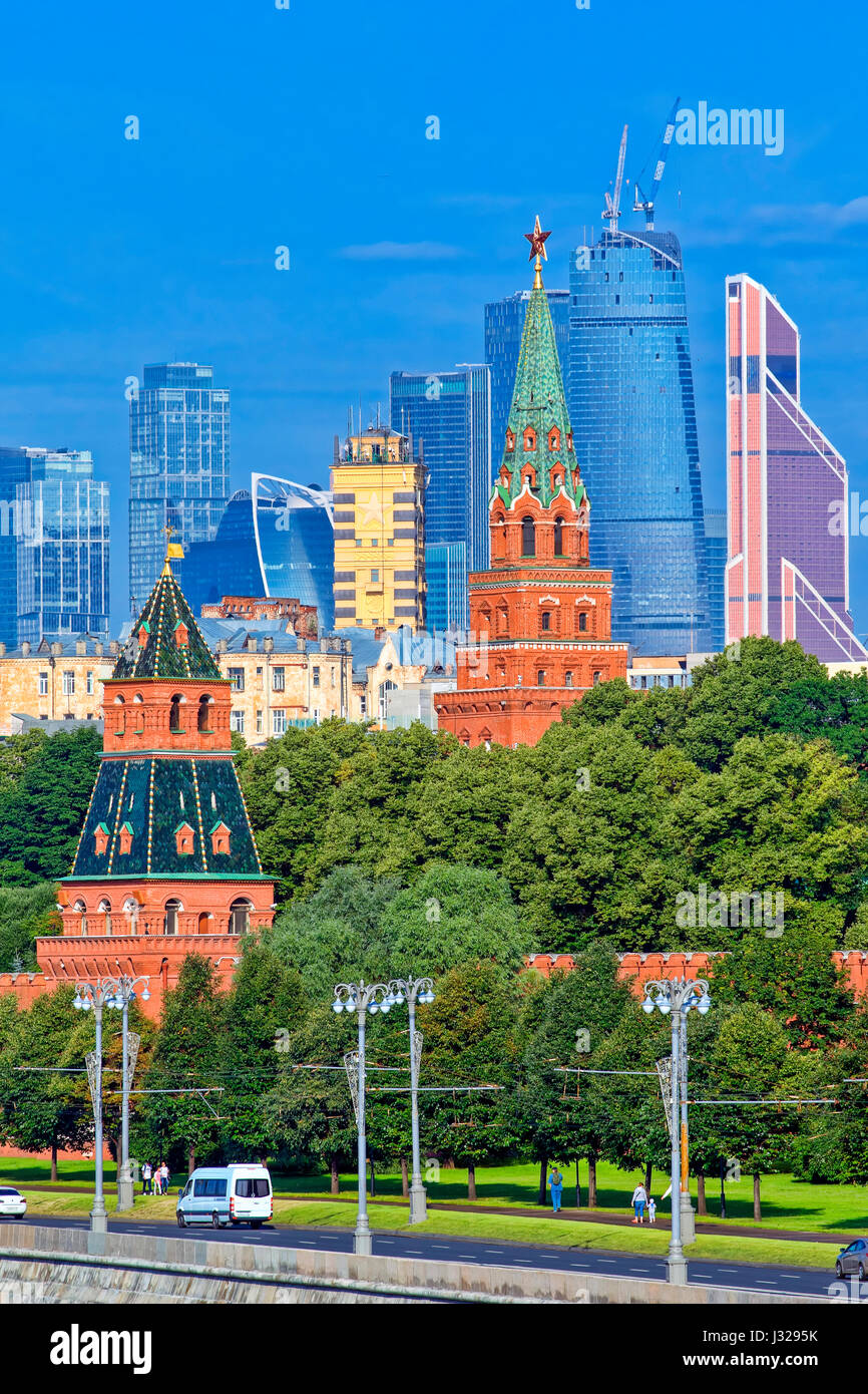 The Kremlin and Moscow skyline Stock Photo - Alamy