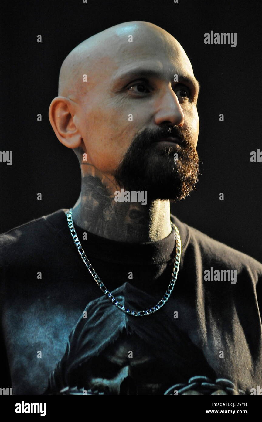 American actor Robert La Sardo attends Tattoo Convention in Lyon Stock ...