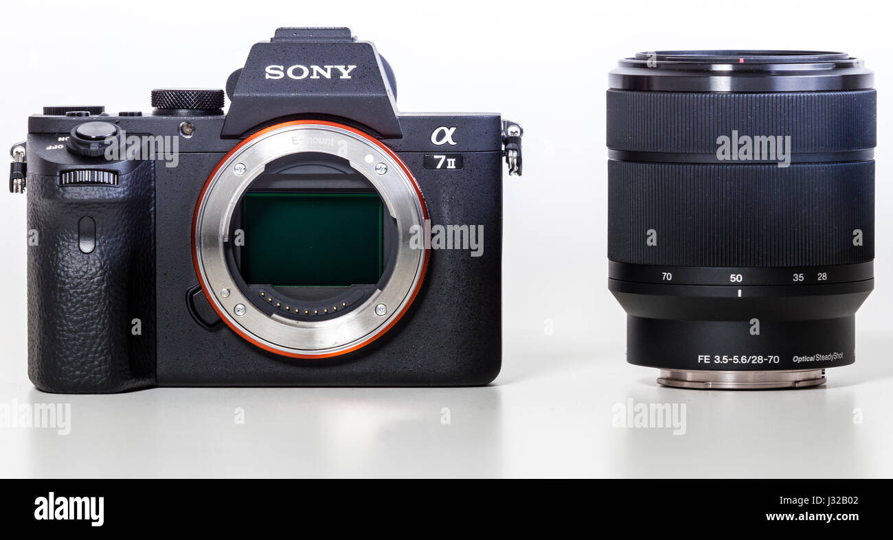 Sony Alpha a7 II Mirrorless Digital Camera Body and lens. With full-frame 24MP full-frame CMOS ...