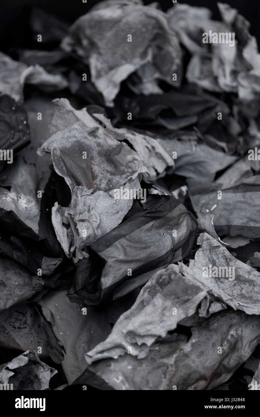Ashes from paper burned Stock Photo - Alamy